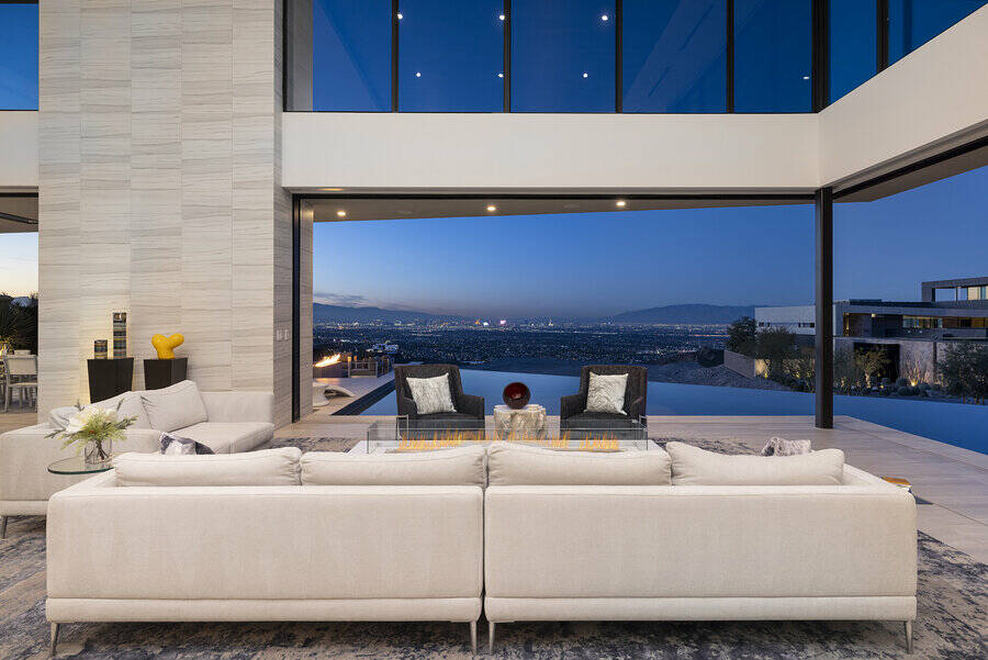 Aviation-focused home in Henderson with 30-foot ceilings on market for ...